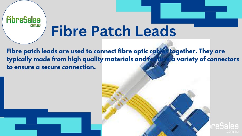 PPT - fibre patch leads - Fibresales PowerPoint Presentation, free ...