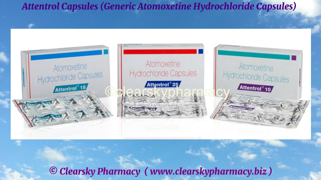PPT - Attentrol Capsules (Generic Atomoxetine Hydrochloride Capsules ...