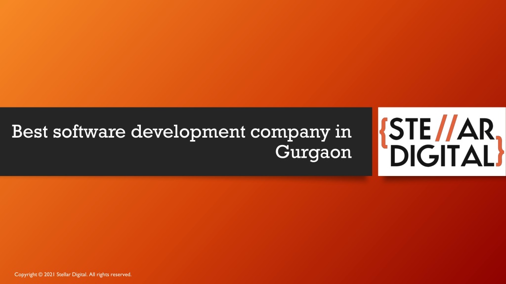 PPT - Best software development company in Gurgaon PowerPoint ...