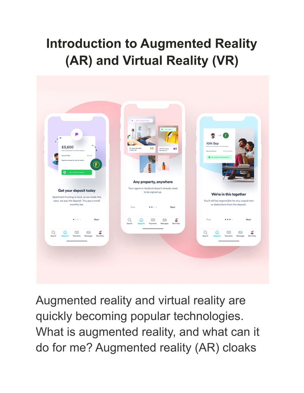 PPT - Introduction to Augmented Reality (AR) and Virtual Reality (VR) PowerPoint Presentation ...
