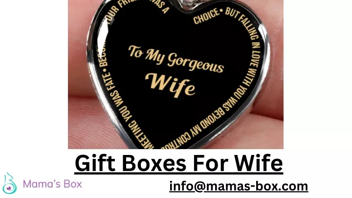 PPT - Gift Boxes For Wife PowerPoint Presentation, free download - ID ...