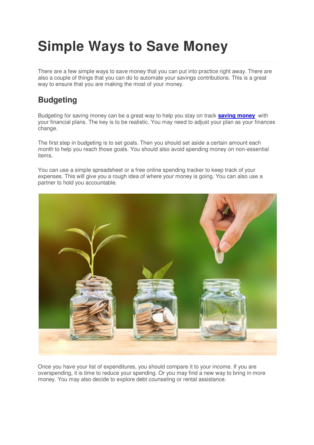 PPT - Simple Ways to Save Money PowerPoint Presentation, free download ...