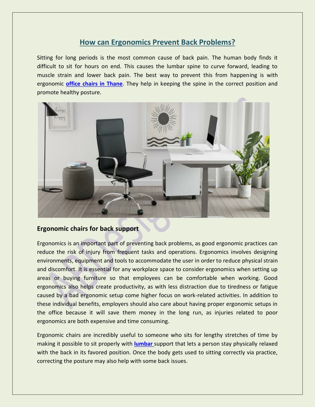 PPT - How can Ergonomics Prevent Back Problems PowerPoint Presentation ...