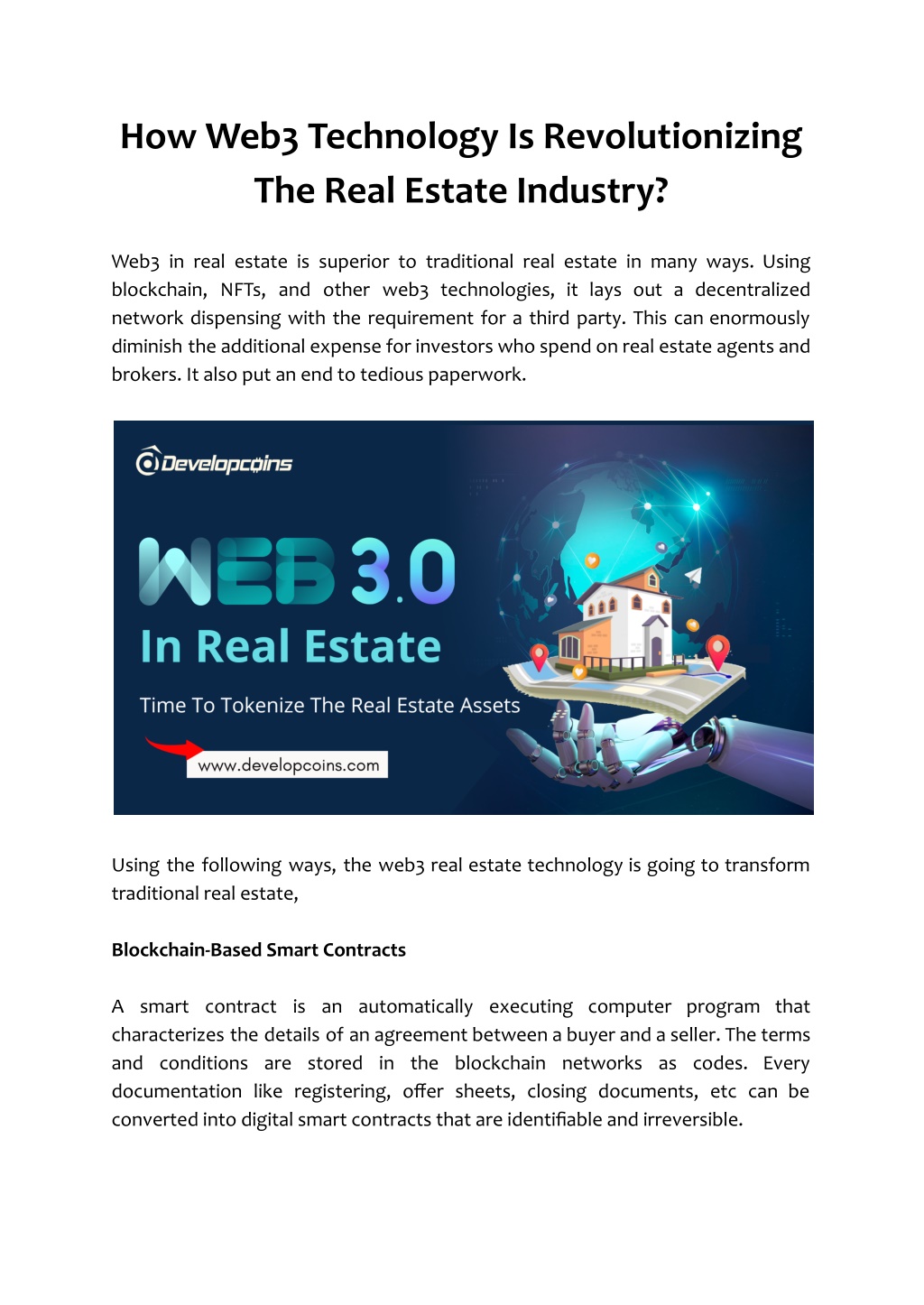 PPT - How Web3 Technology Is Revolutionizing The Real Estate Industry ...