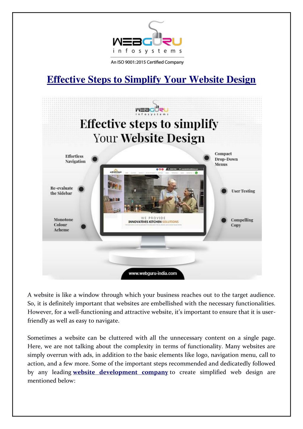 PPT - Effective Steps to Simplify Your Website Design PowerPoint ...