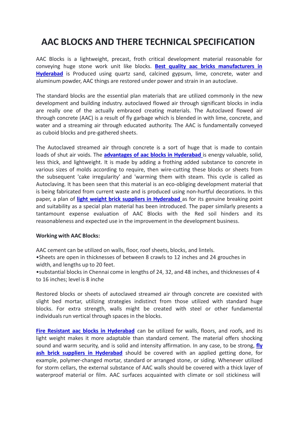 PPT - AAC BLOCKS AND THERE TECHNICAL SPECIFICATION (1) PowerPoint ...