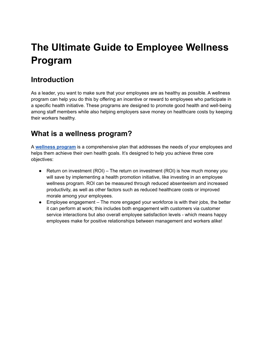 PPT - The Ultimate Guide to Employee Wellness Program PowerPoint ...