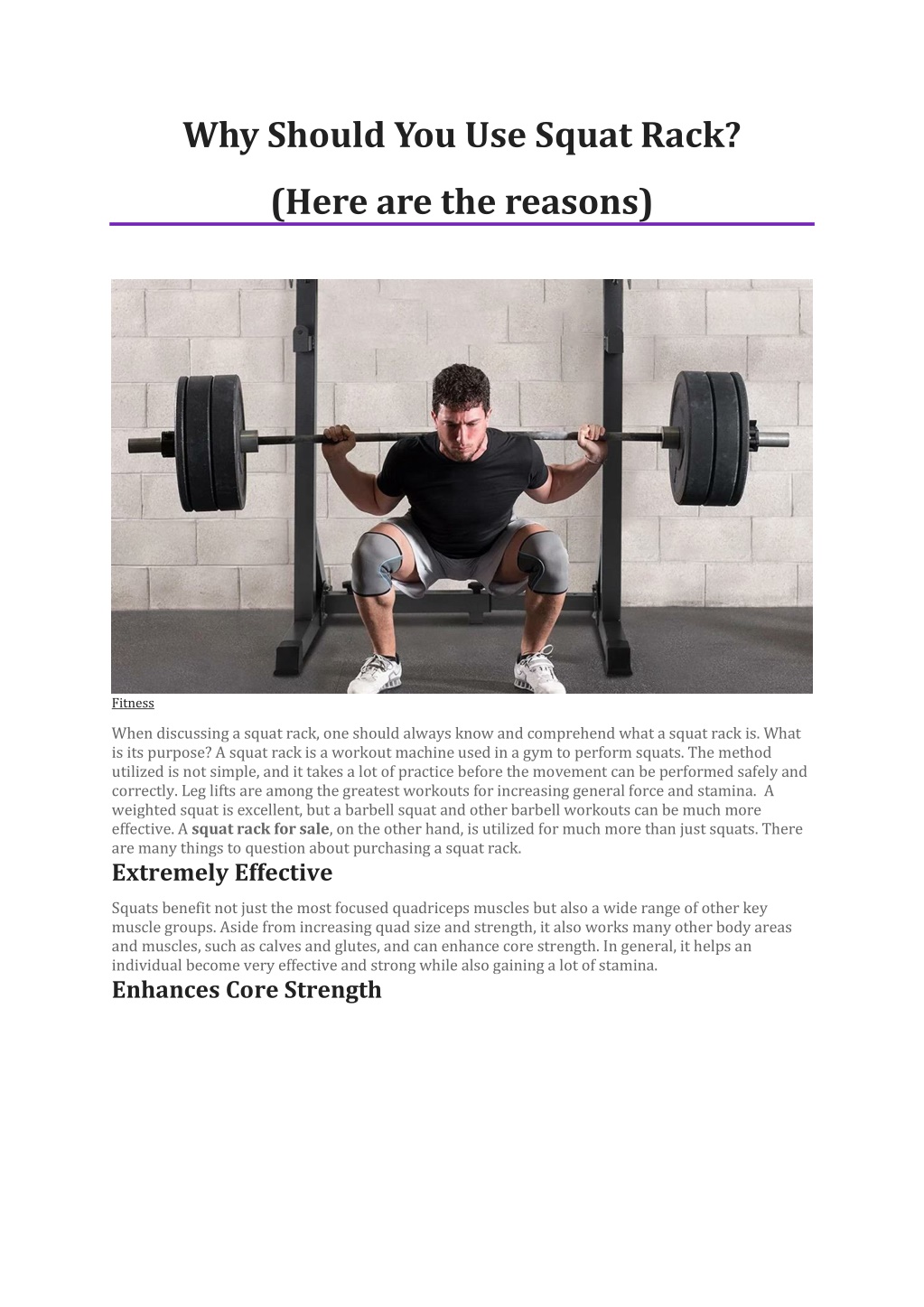PPT - Why Should You Use Squat Rack PowerPoint Presentation, free ...