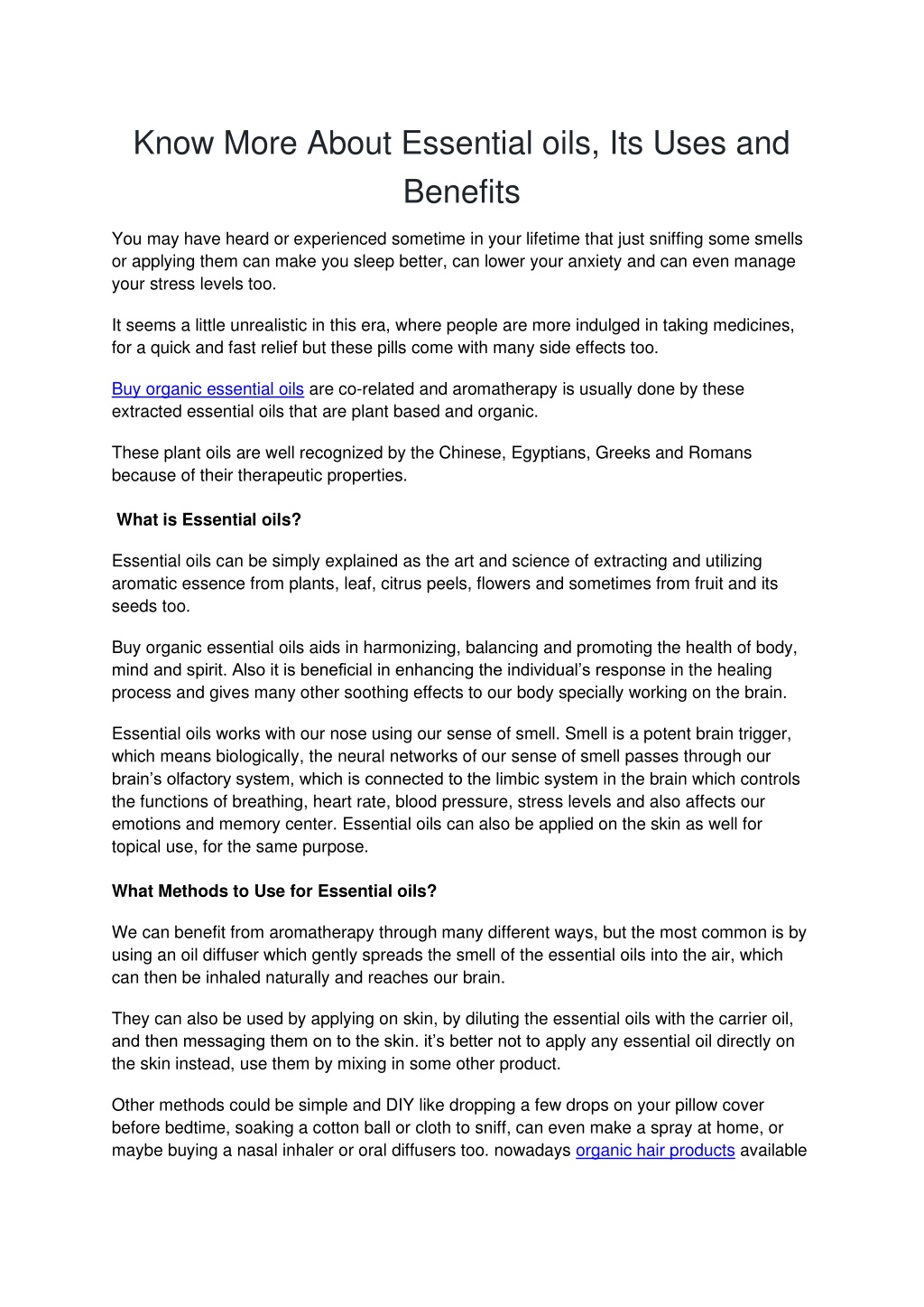 PPT - Know More About Essential oils , Its Uses and Benefits PowerPoint ...