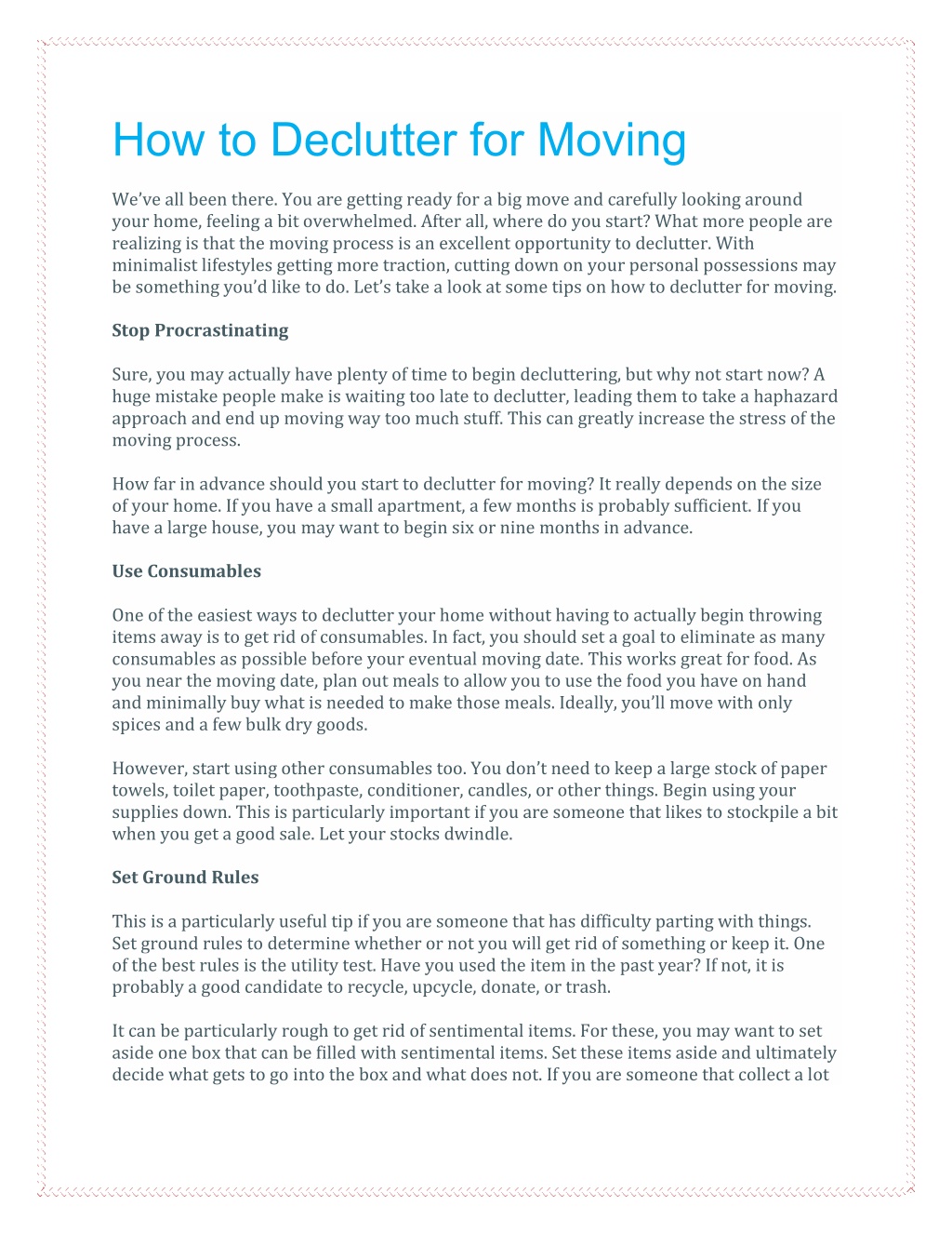 PPT - How to Declutter for Moving PowerPoint Presentation, free ...