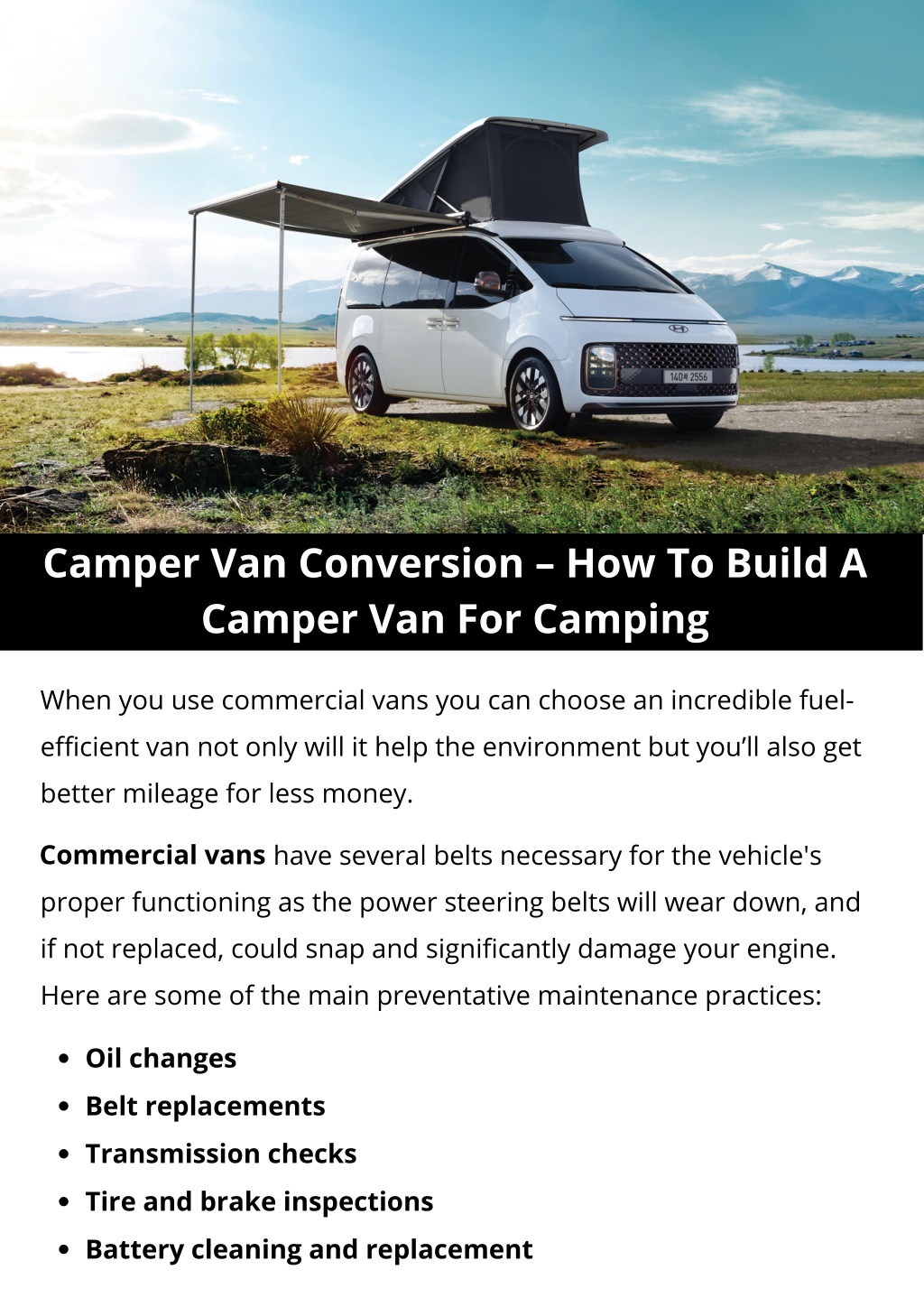 PPT - Camper Van Conversion – How To Build A Camper Van For Camping ...