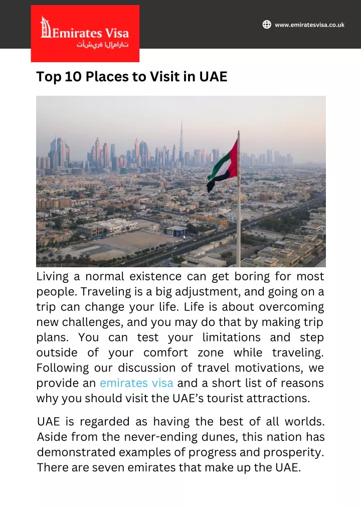 PPT - HERE’S THE LIST OF THE TOP PLACES TO VISIT IN UAE PowerPoint ...