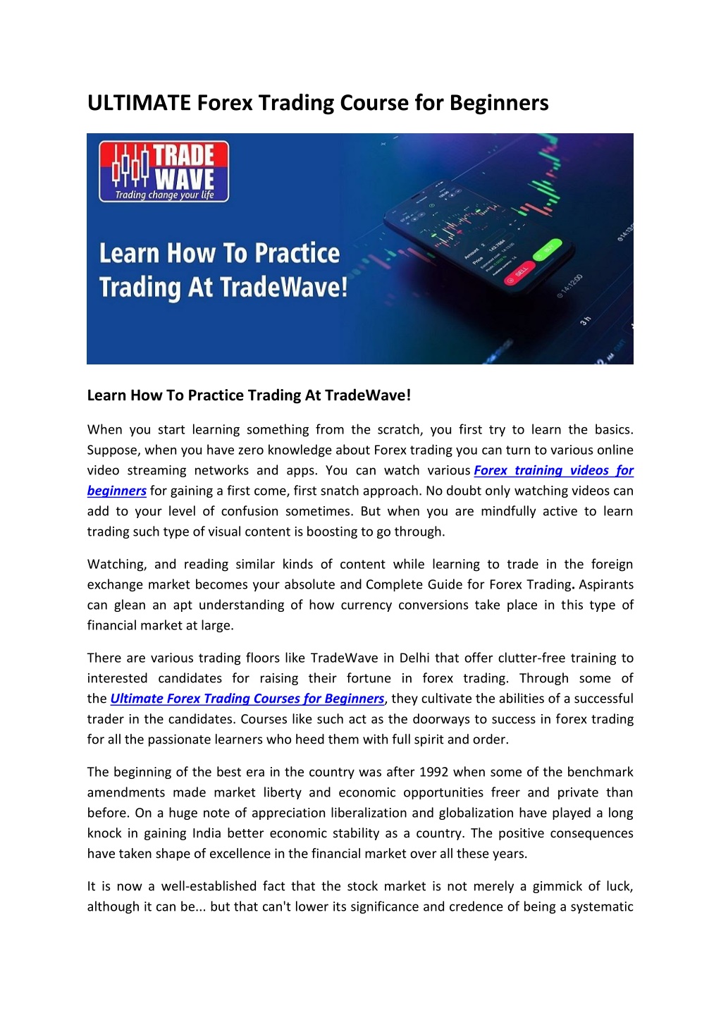 PPT - ULTIMATE Forex Trading Course for Beginners PowerPoint ...