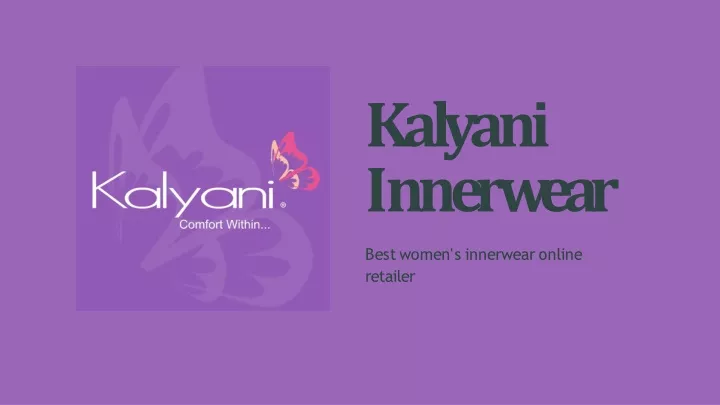 PPT - Buy Cup Size Bras at Best Price | Kalyani Innerwear PowerPoint ...
