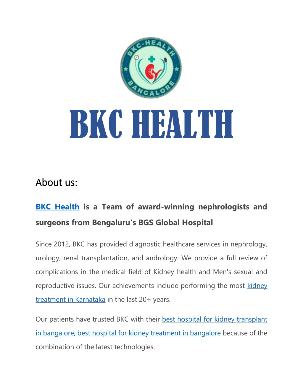 PPT - BKC HEALTH. PowerPoint Presentation, free download - ID:11871643