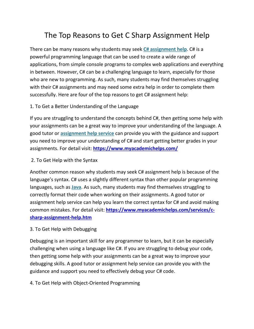 PPT - The Top Reasons to Get C Sharp Assignment Help PowerPoint Presentation - ID:11875658