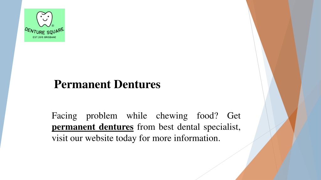 PPT - Permanent Dentures Denture Square PowerPoint Presentation, free ...