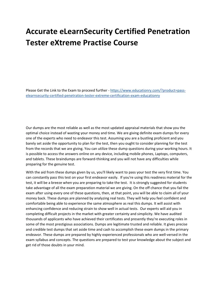 PPT - eLearnSecurity Certified Penetration Tester eXtreme PowerPoint ... PPT - eLearnSecurity Certified Penetration Tester eXtreme PowerPoint ...