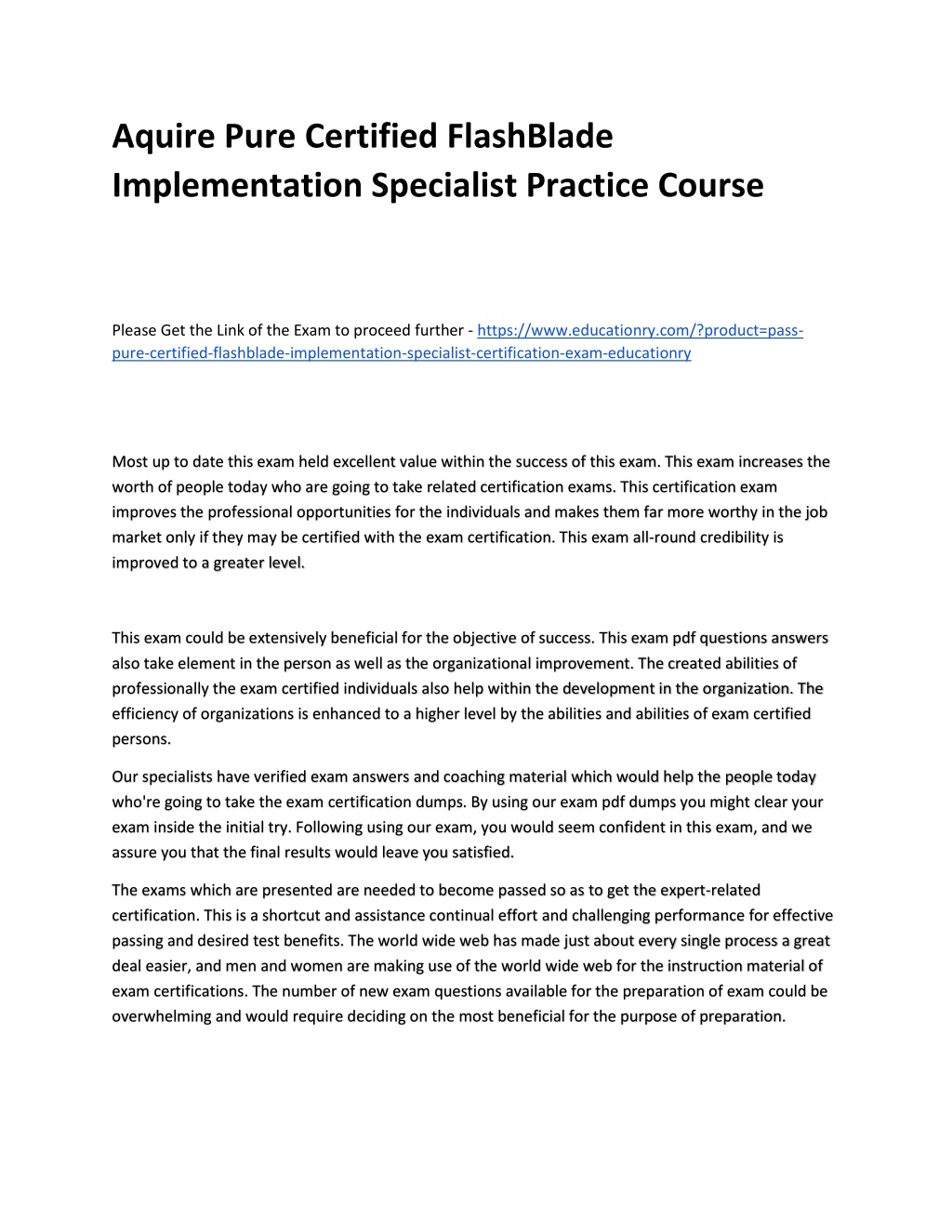 PPT - Pure Certified FlashBlade Implementation Specialist PowerPoint ...
