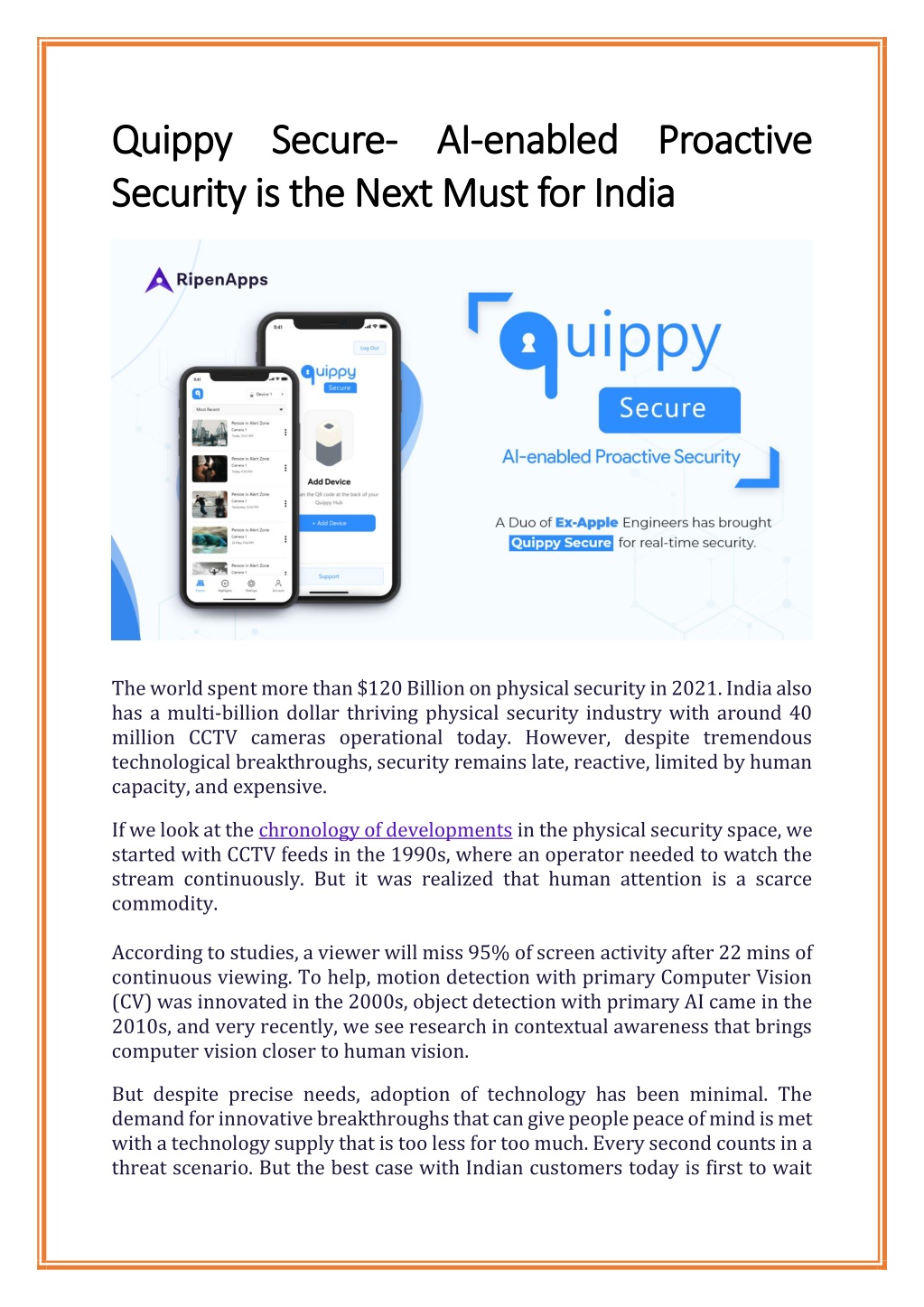 PPT - Quippy Secure- AI-enabled Proactive Security is the Next Must for ...