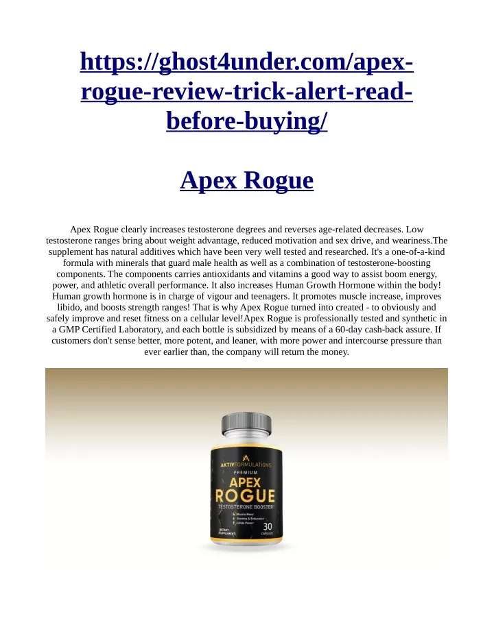 PPT - https://ghost4under.com/apex-rogue-review-trick-alert-read-before-buying/ PowerPoint ...