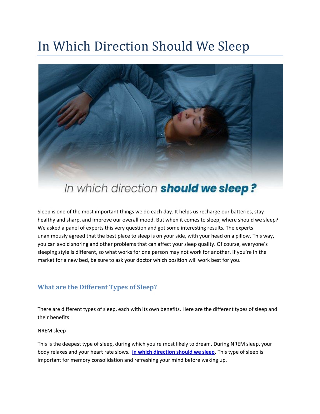 PPT - In Which Direction Should We Sleep PowerPoint Presentation, free ...