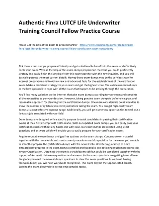 PPT - Finra LUTCF Life Underwriter Training Council Fellow PowerPoint ...