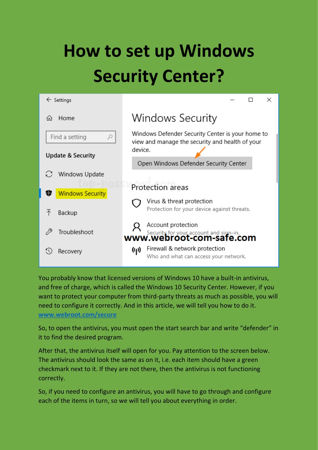 PPT - How to set up Windows Security Center? PowerPoint Presentation ...