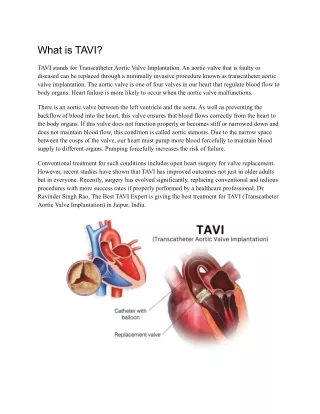 PPT - Transcatheter Aortic Valve Implantation (TAVI) - Dr. Ravinder Singh Rao PowerPoint ...