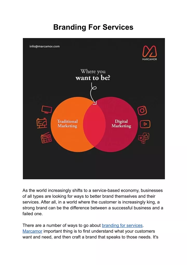 PPT - Branding For Services | Marcamor PowerPoint Presentation, free ...