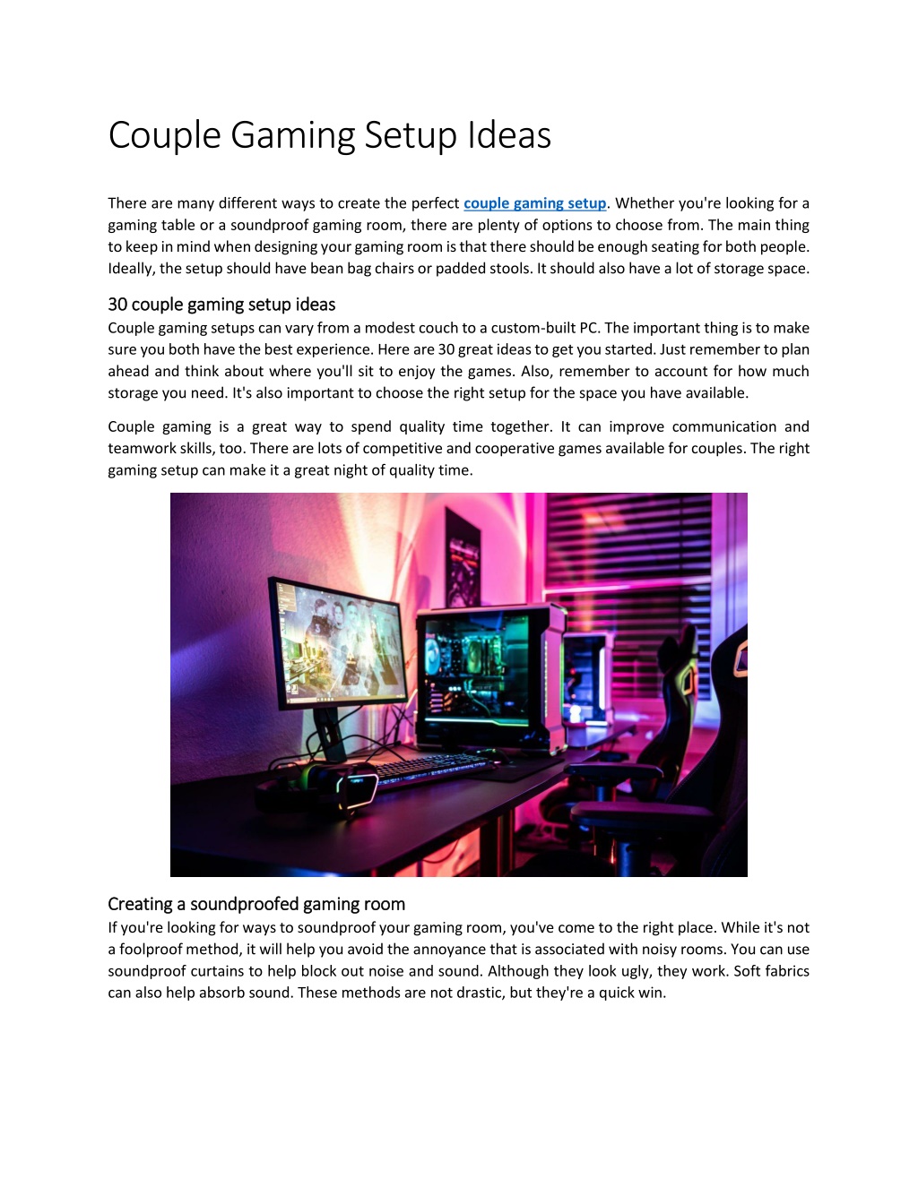 PPT - Couple Gaming Setup Ideas PowerPoint Presentation, free download ...