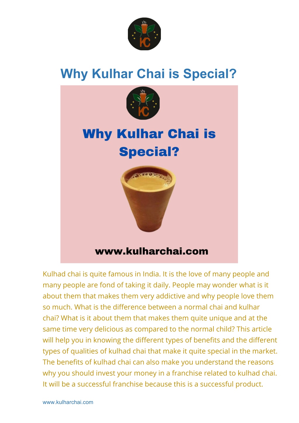 PPT - Why Kulhar Chai is Special PowerPoint Presentation, free download ...