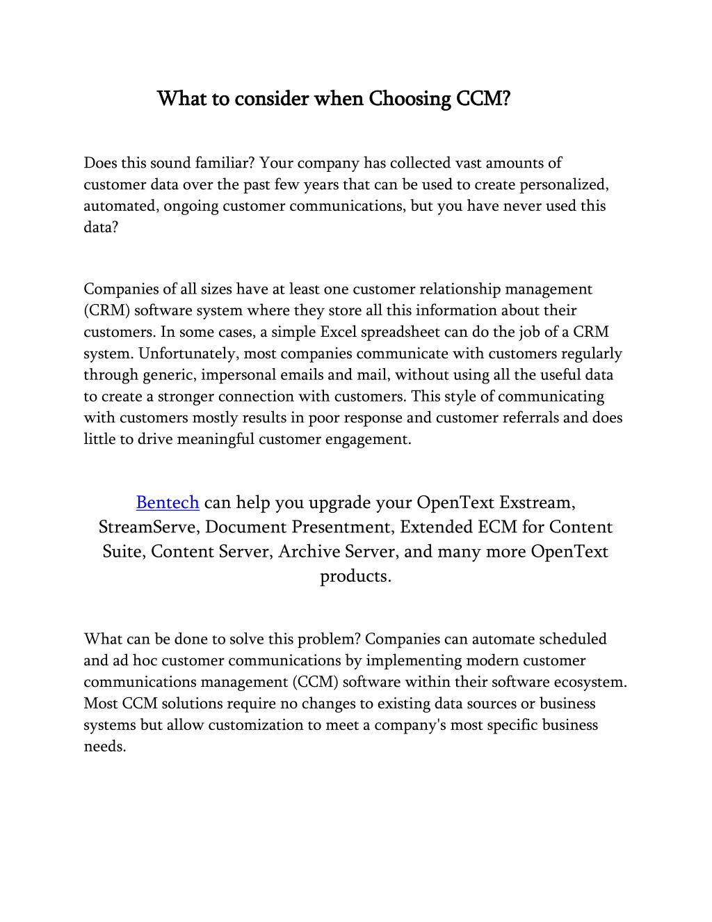 PPT - What to consider when Choosing CCM.docx PowerPoint Presentation ...