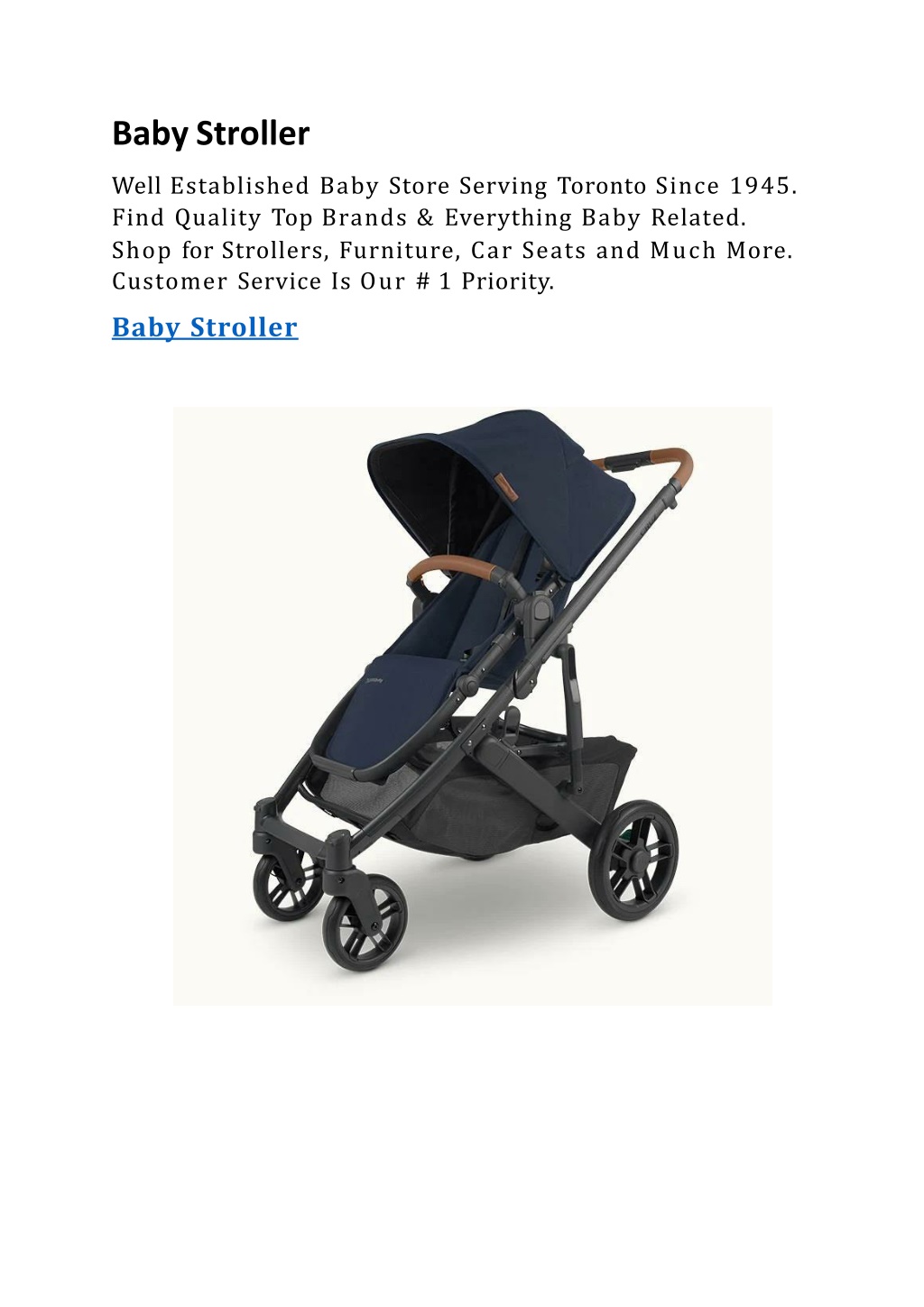 PPT - Baby Stroller PowerPoint Presentation, free download - ID:11893830