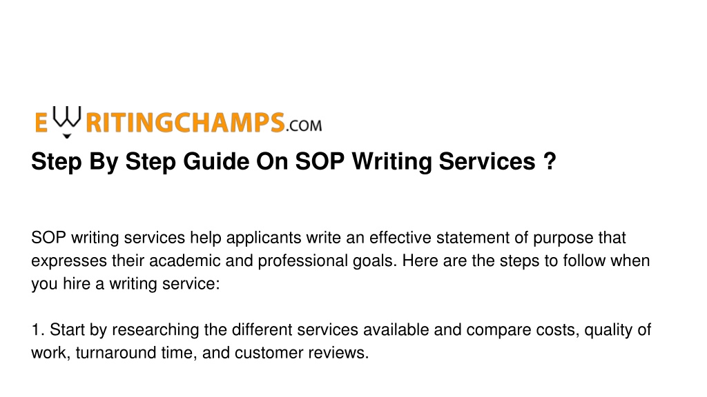 PPT - step-by-step-guide-on-sop-writing-services PowerPoint ...