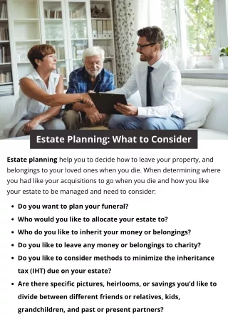 PPT - Estate Planning: What to Consider PowerPoint Presentation, free ...