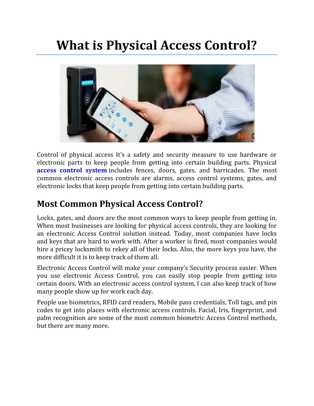PPT - What is Physical Access Control? PowerPoint Presentation, free download - ID:11899860