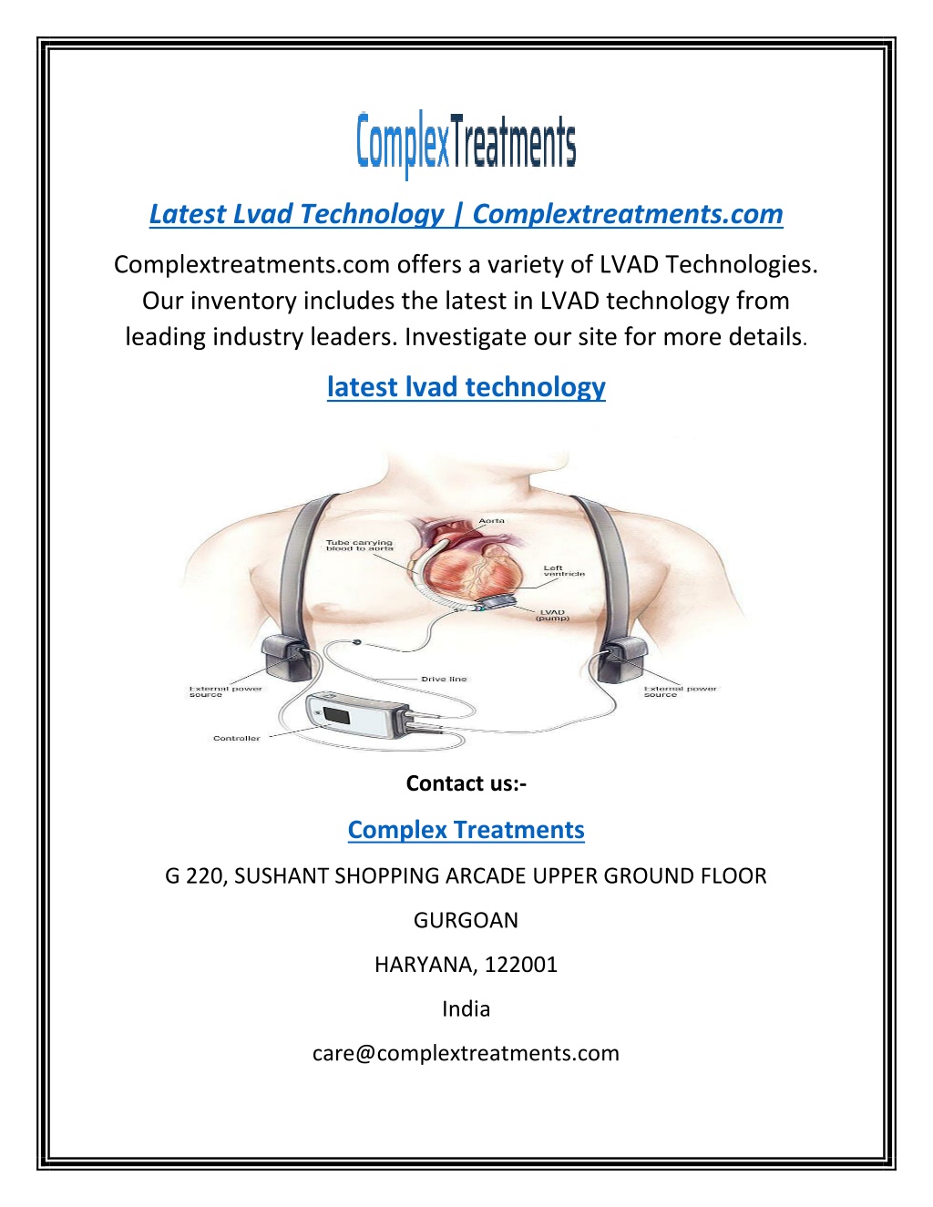 PPT - Latest Lvad Technology | Complextreatments.com PowerPoint ...