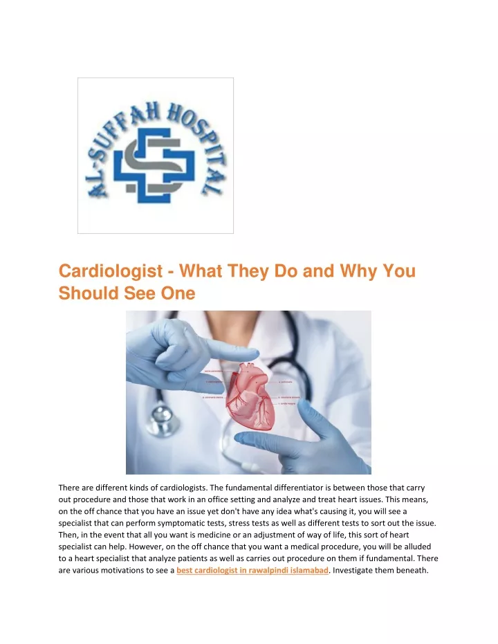 Ppt Cardiologist What They Do And Why You Should See One Powerpoint