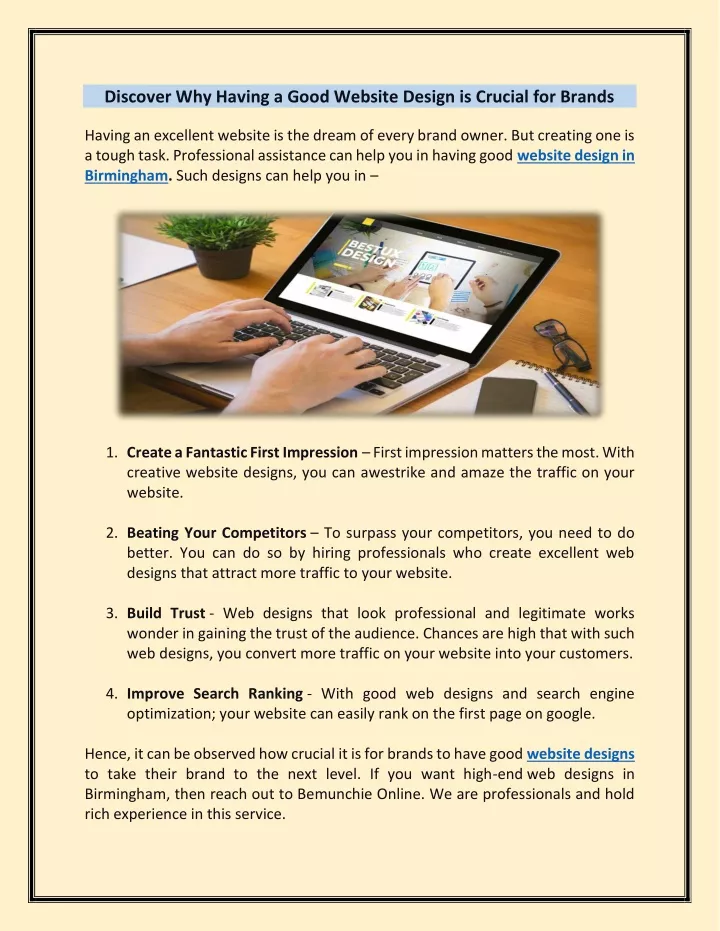 PPT - Discover Why Having a Good Website Design is Crucial for Brands ...