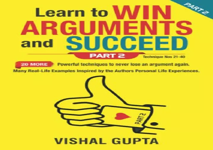 PPT - [ebook] download free Learn to Win Arguments and Succeed Part 2: ...