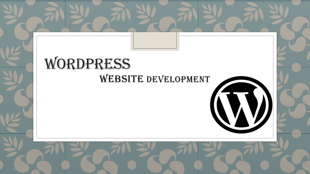 PPT - WORDPRESS PowerPoint Presentation, free download - ID:11904112