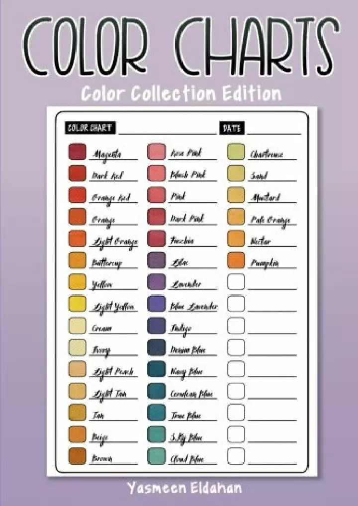 PPT - ((DOWNLOAD)) [PDF] Color Charts: Color Collection Edition: 50 ...