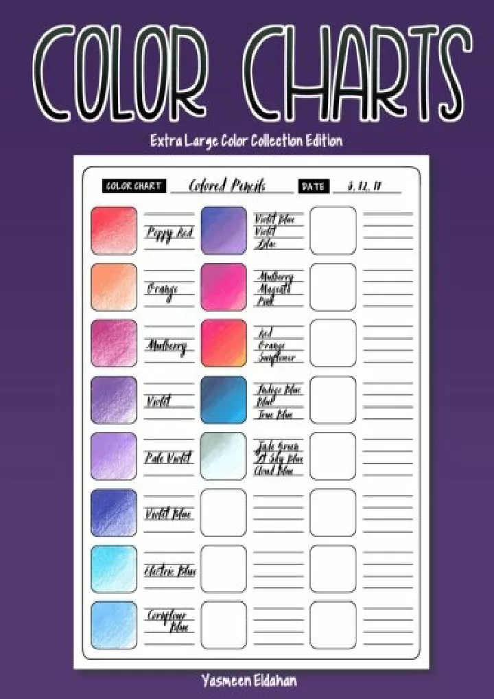 PPT - GET [PDF] ((DOWNLOAD)) Color Charts XL: Color Collection Edition ...