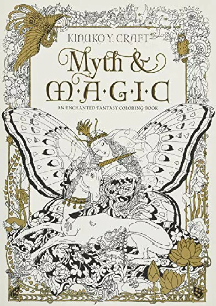 PPT - _PDF_ Myth & Magic: An Enchanted Fantasy Coloring Book by Kinuko ...