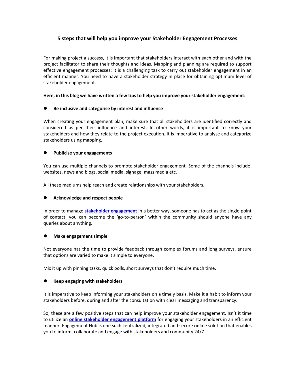 PPT - 5 steps that will help you improve your stakeholder engagement ...