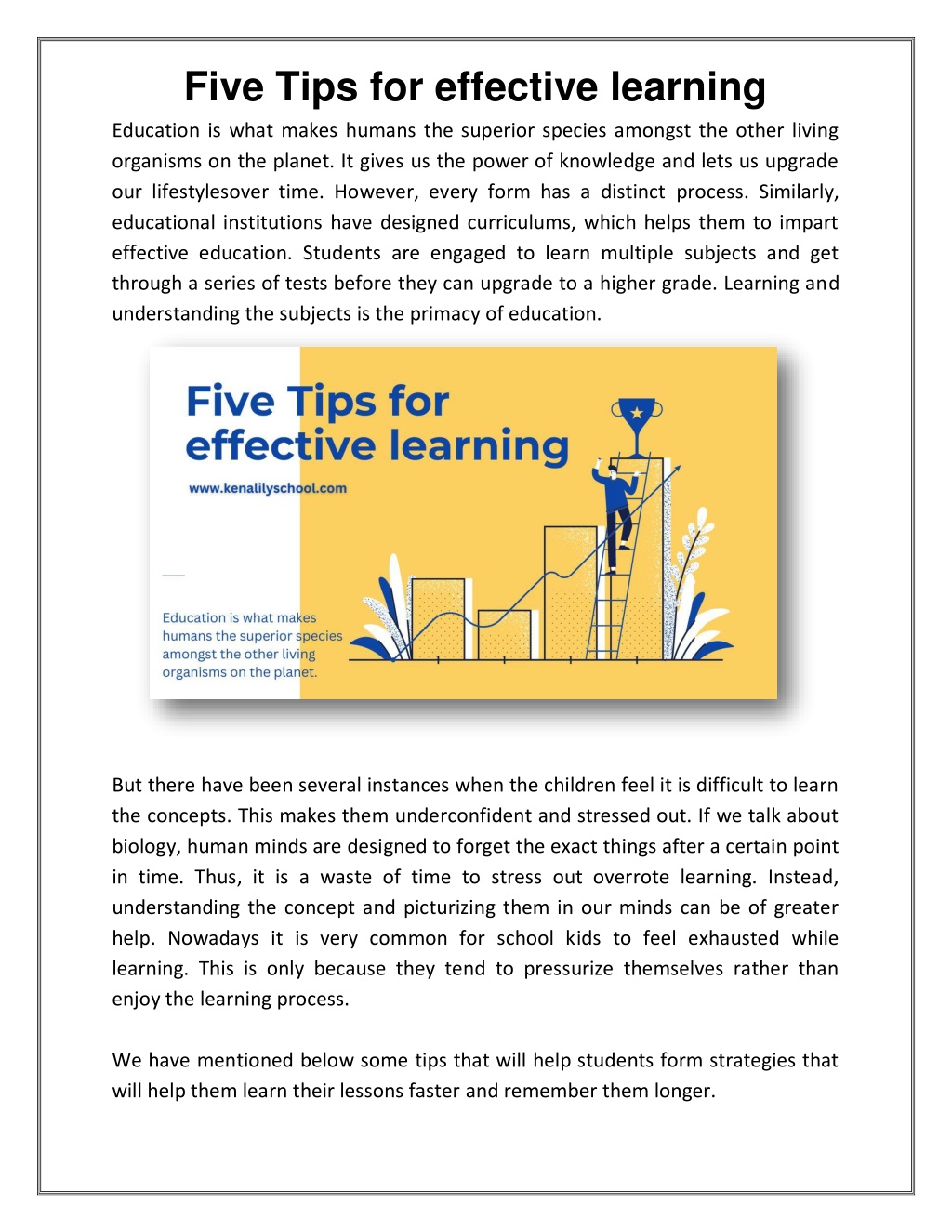 PPT - Five Tips for effective learning PowerPoint Presentation, free download - ID:11915932