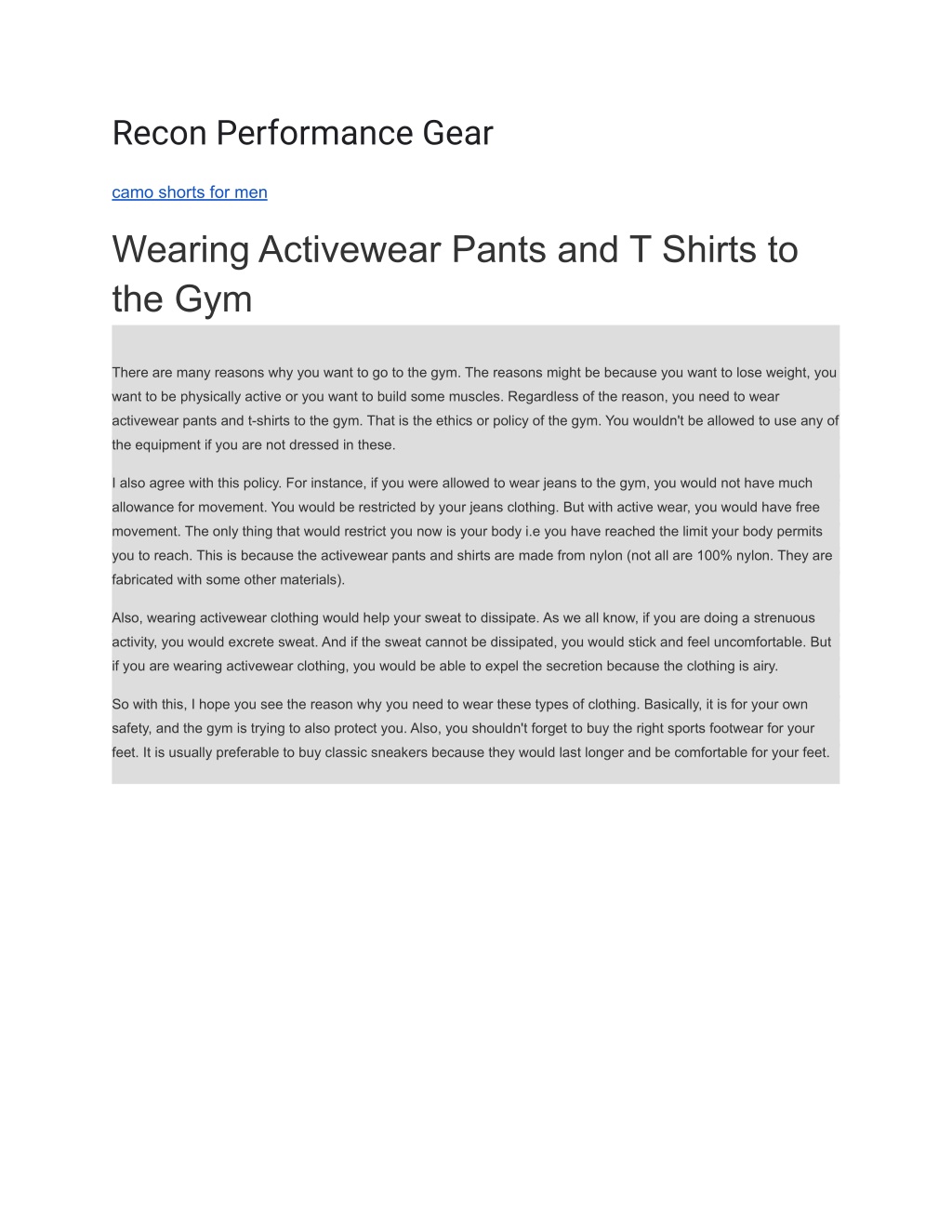 PPT - Recon Performance Gear PowerPoint Presentation, free download ...