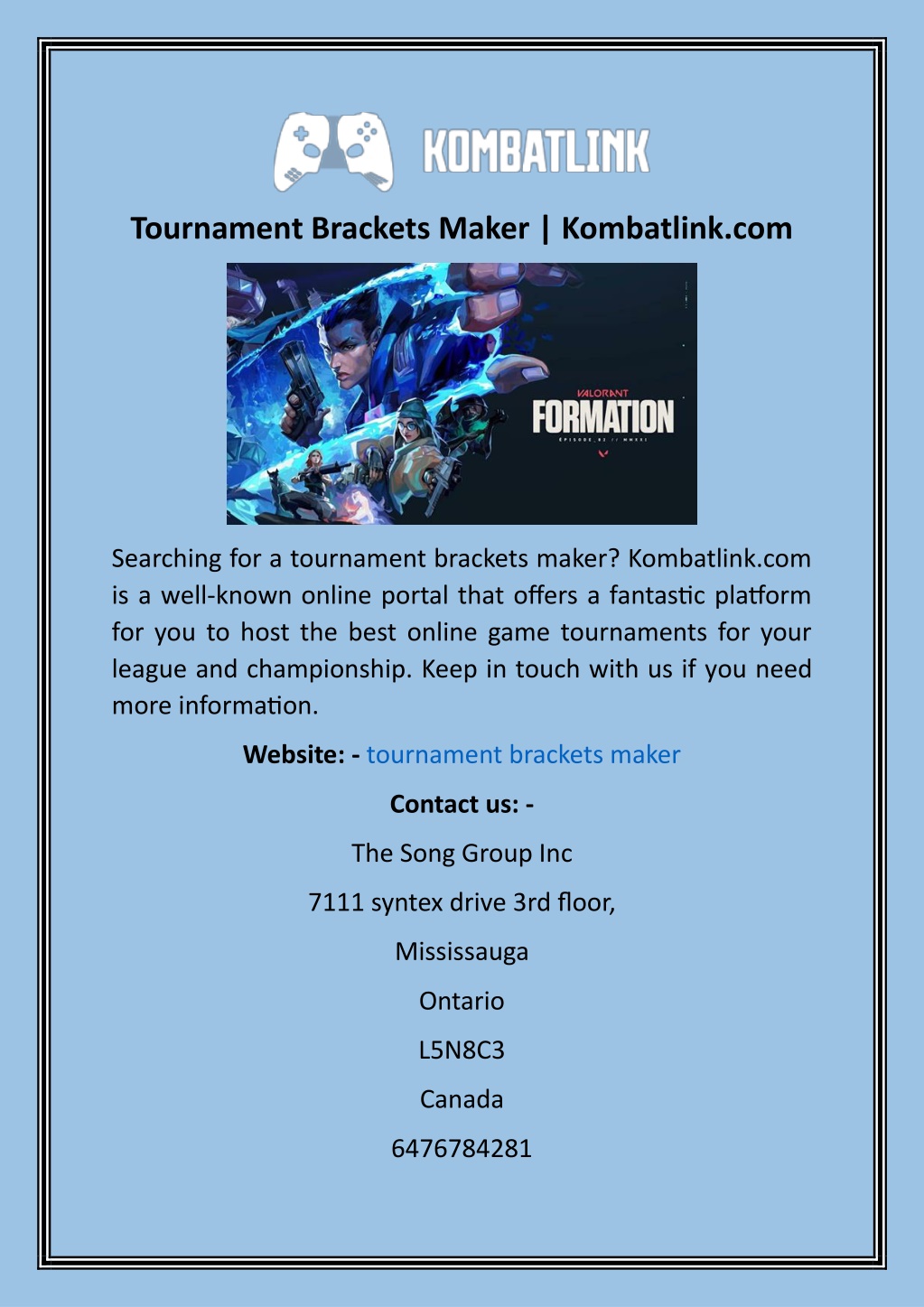 PPT - Tournament Brackets Maker Kombatlink PowerPoint Presentation ...