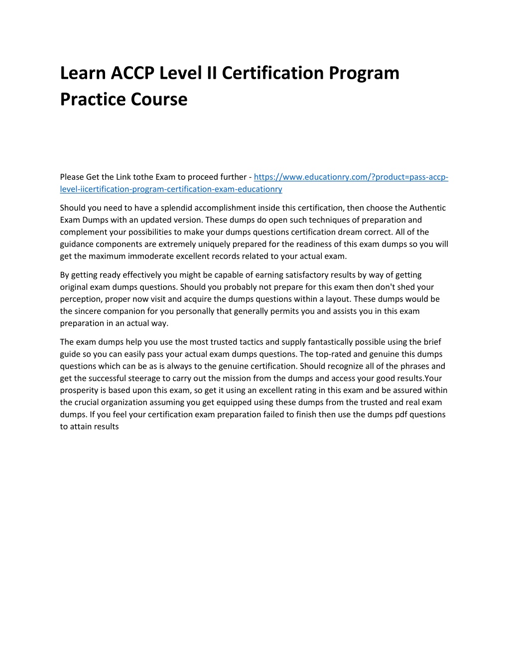 PPT - ACCP Level II Certification Program PowerPoint Presentation, free ...